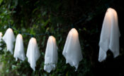 Easy Ghost Lights Halloween Decor - Live Free Creative Co